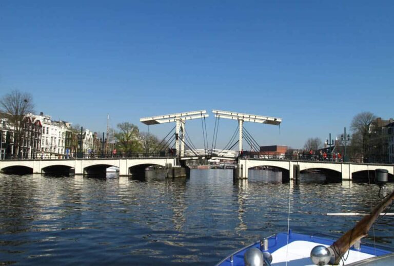 The Skinny Bridge in Amsterdam also known as Magere Brug
